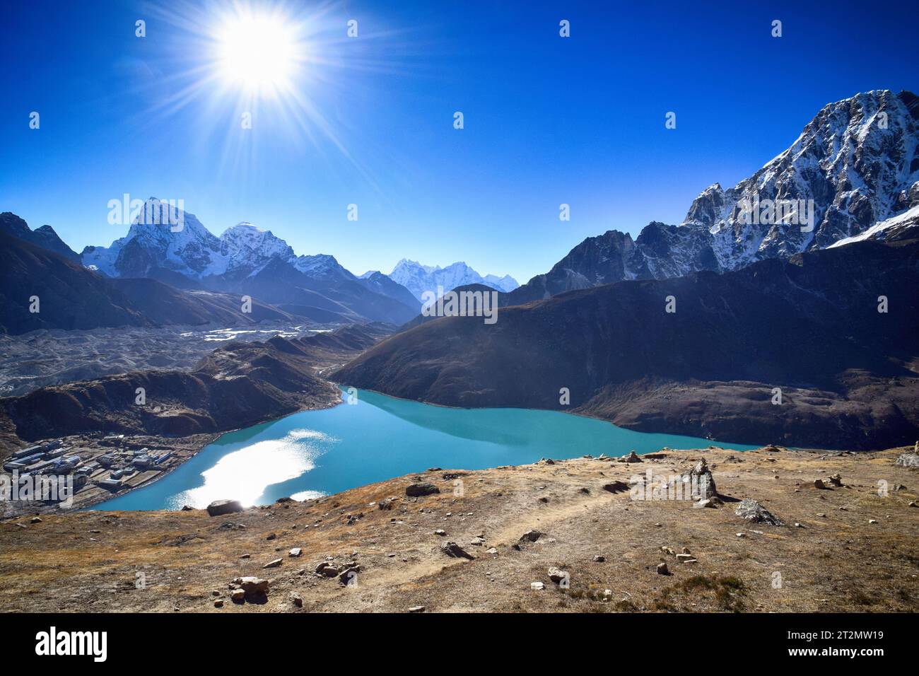 View from Gokyo Ri to the Gokyo lake Stock Photo - Alamy