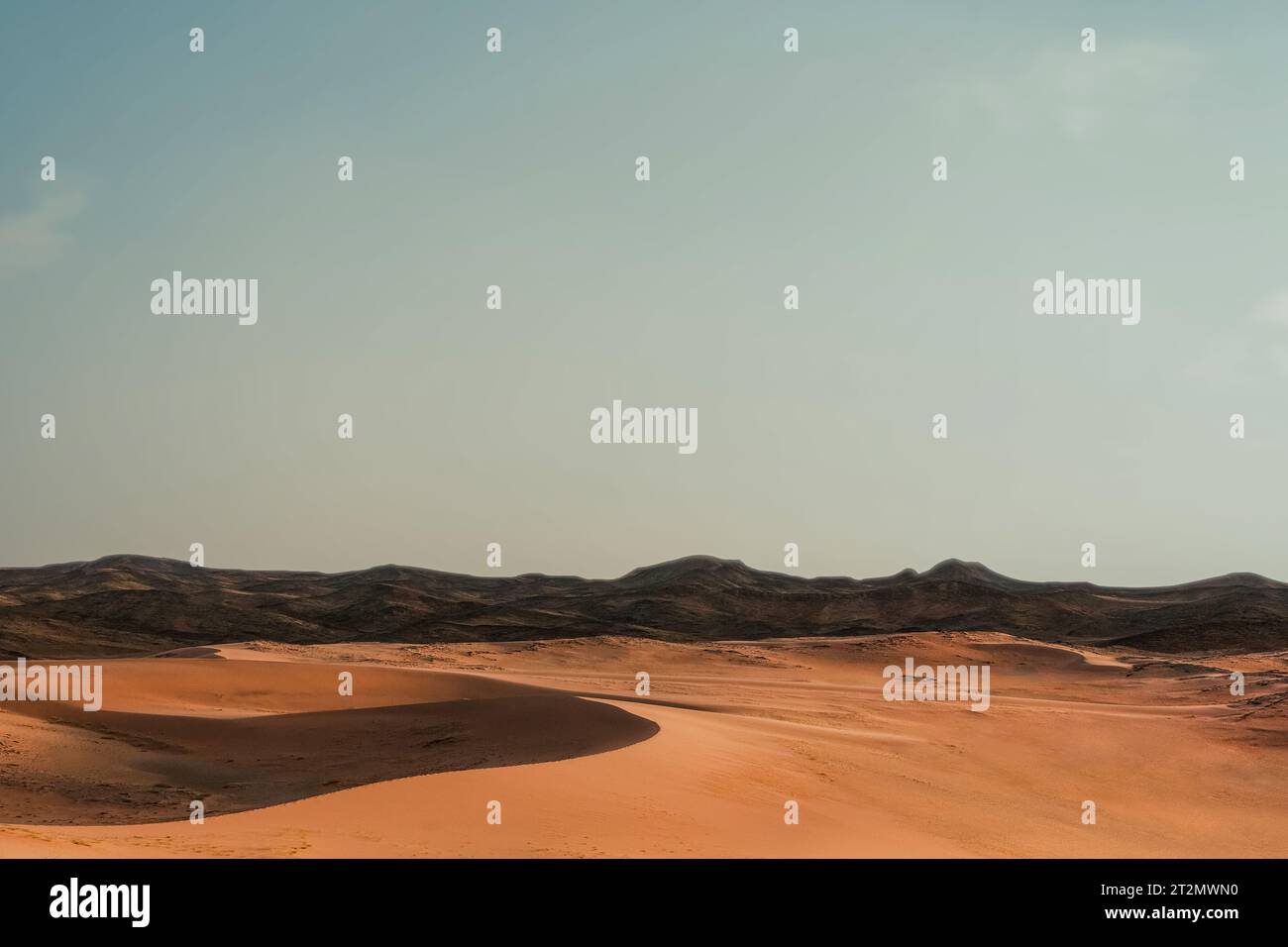 Rocky desert Landscape by sunset Stock Photo - Alamy