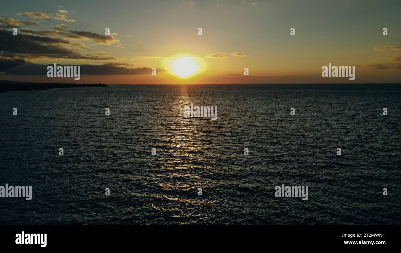 Amazing sea sunset, Nature landscape background in hawaii. High quality ...