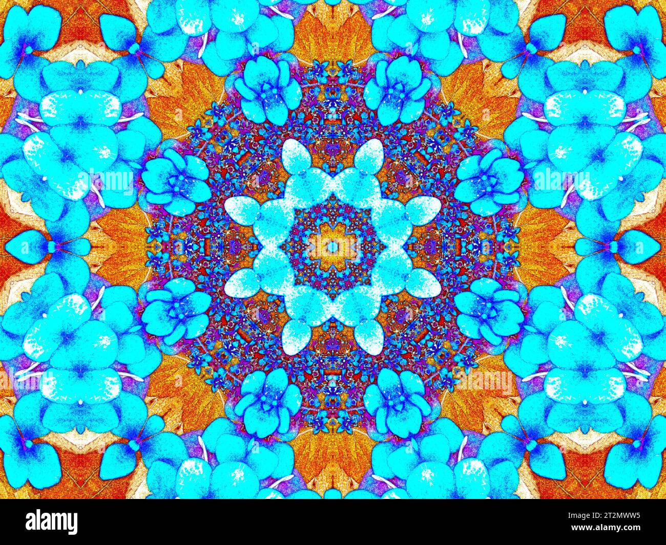Floral 70s wallpaper background hi-res stock photography and images - Alamy