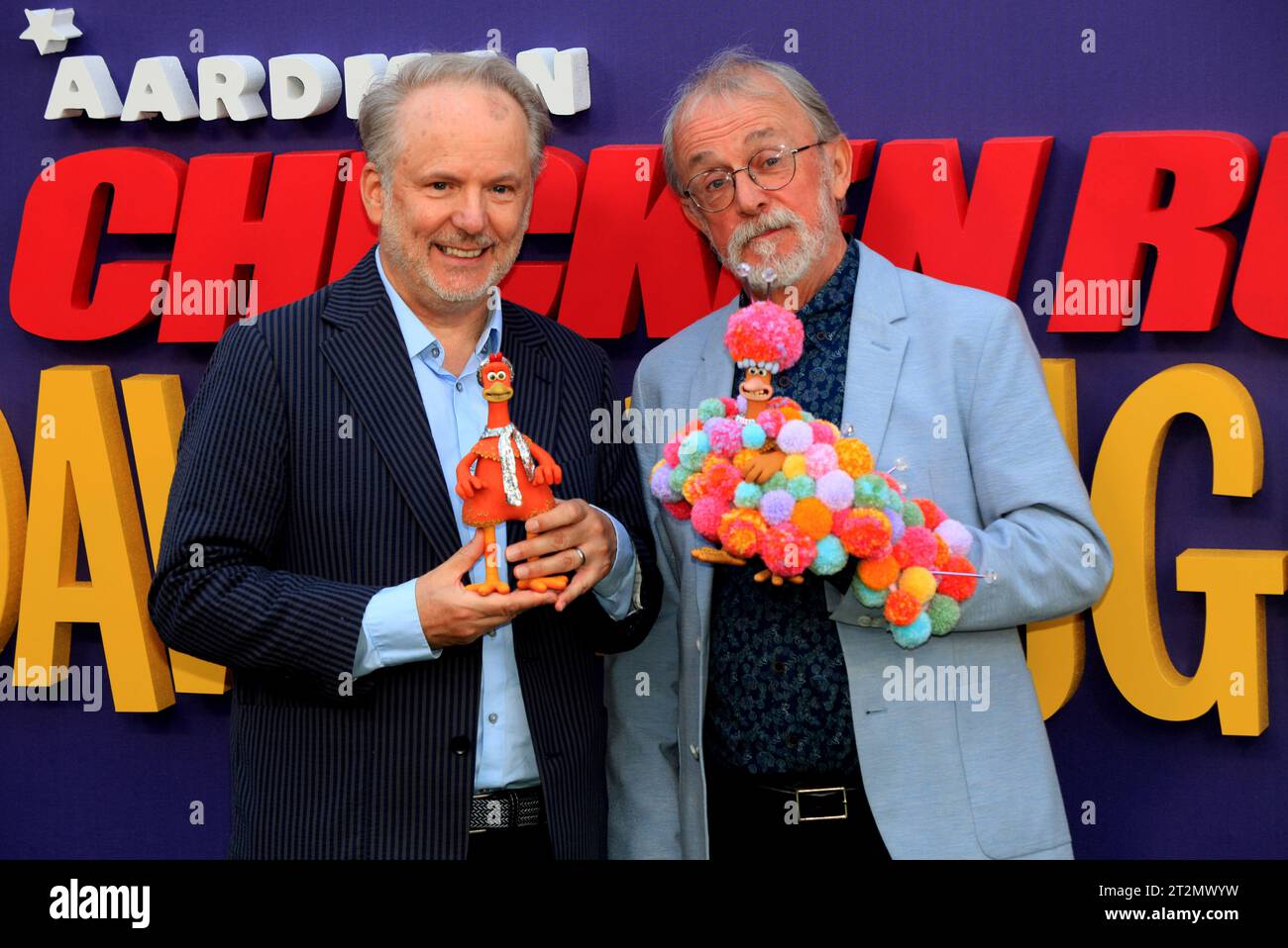 London, UK. Nick Park and Peter Lord at Chicken Run: Dawn of the Nugget ...