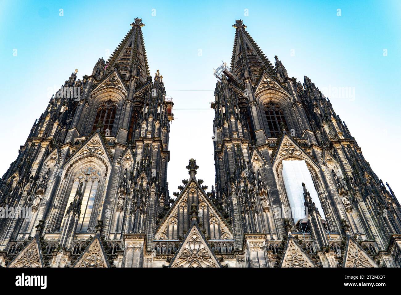 Cologne Cathedral is a famous monument of German Catholicism and Gothic ...