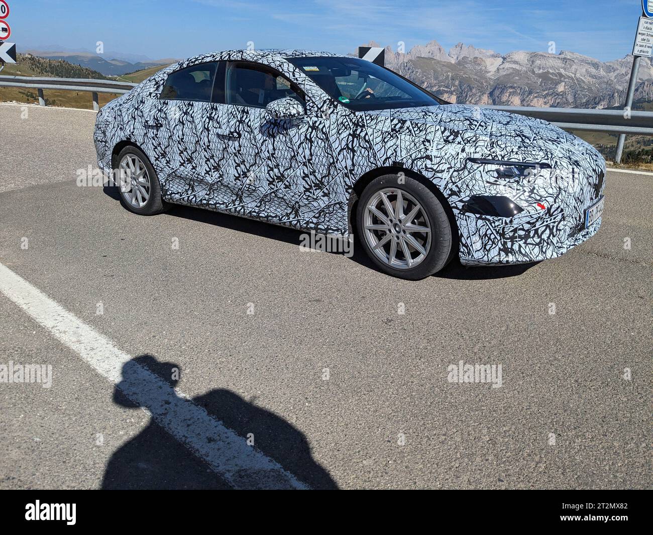 Canazei,Italy-September 12 2023:new secret modern sports car prototype ...
