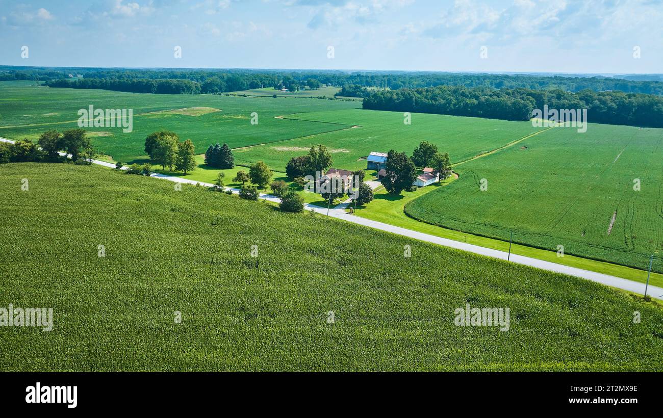 Indiana farmland aerial hi-res stock photography and images - Alamy