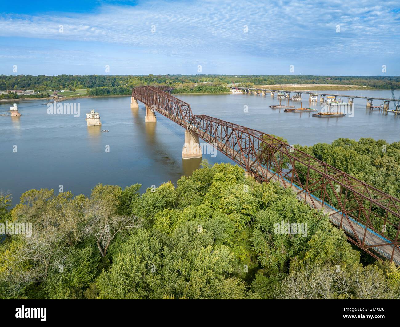 Chain Of Rocks Bridge Construction