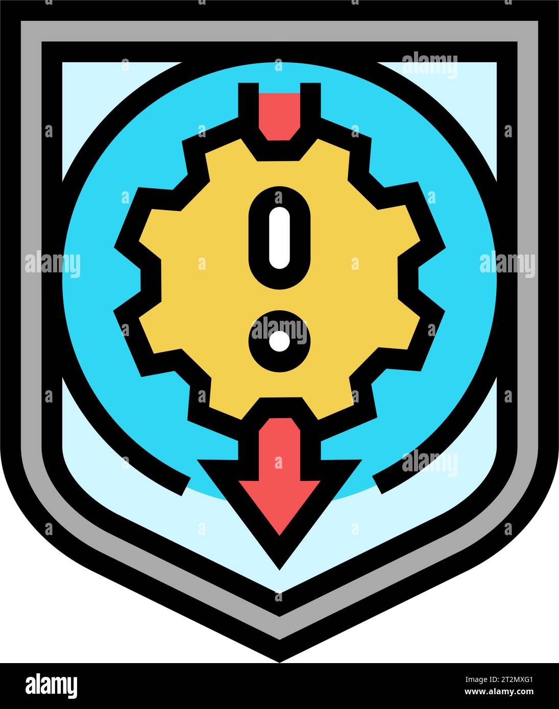 reduction risk color icon vector illustration Stock Vector Image & Art ...