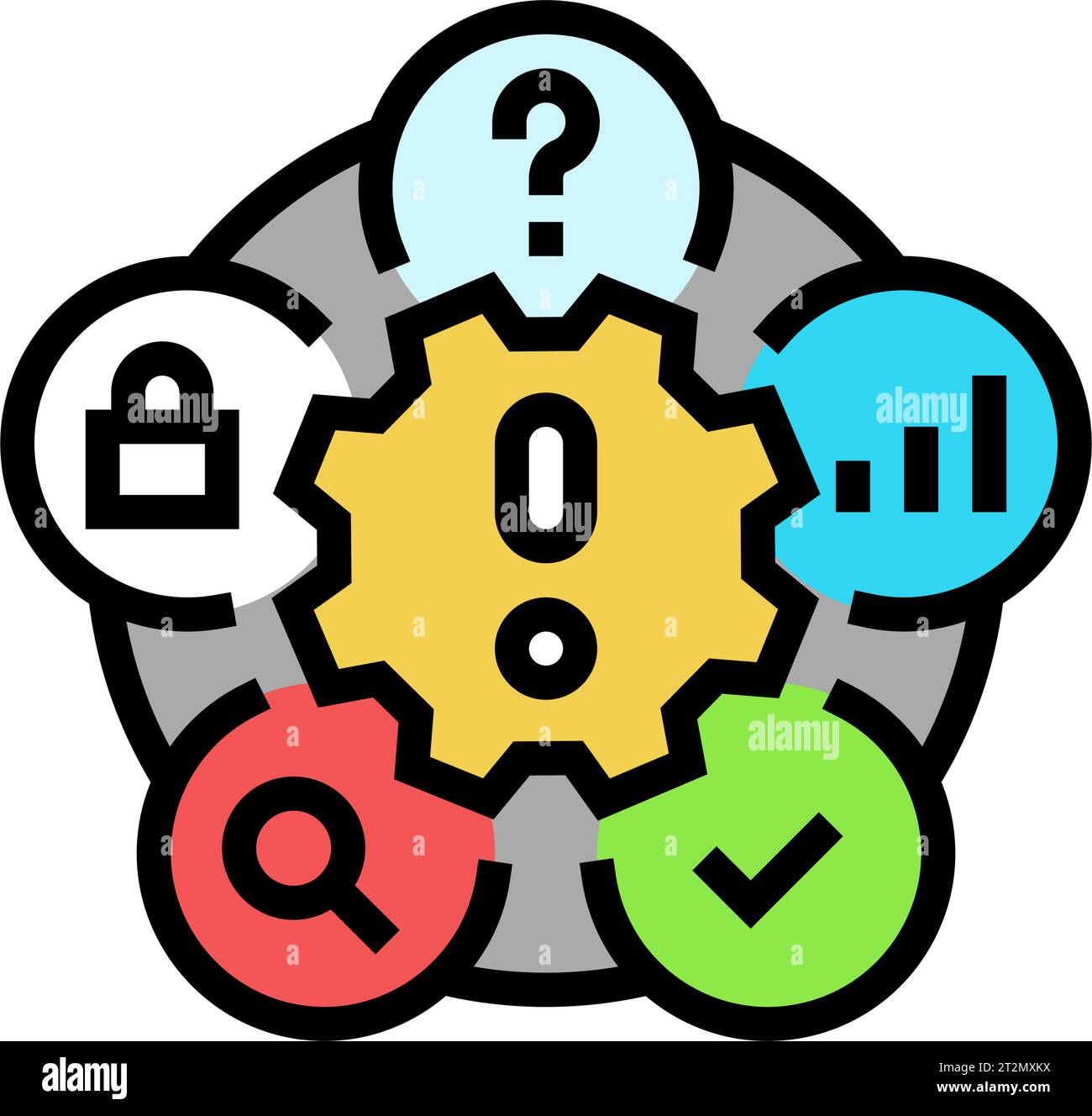 management risk color icon vector illustration Stock Vector Image & Art ...