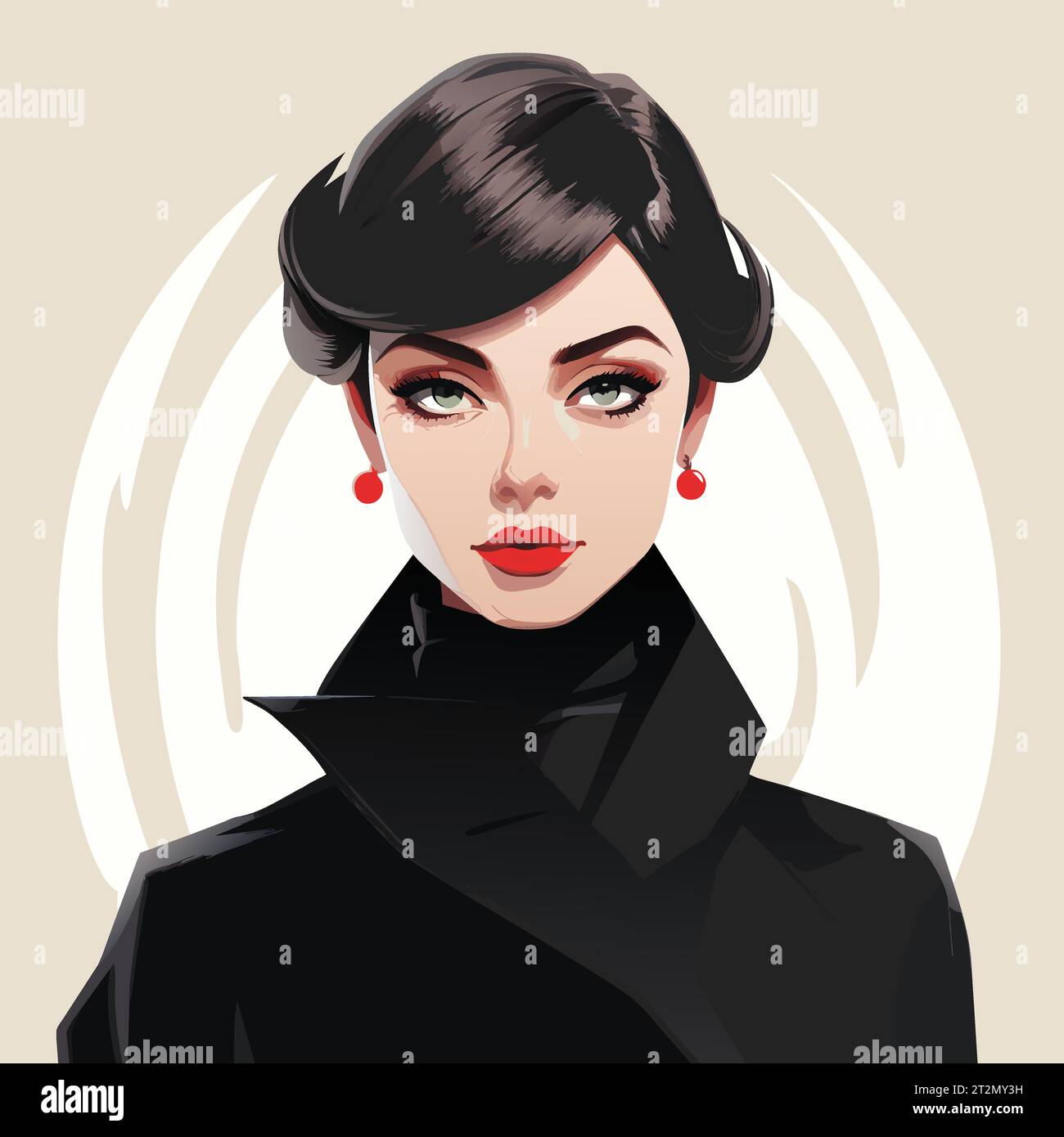 Portrait of beautiful businesswoman. Fashionable business lady in ...