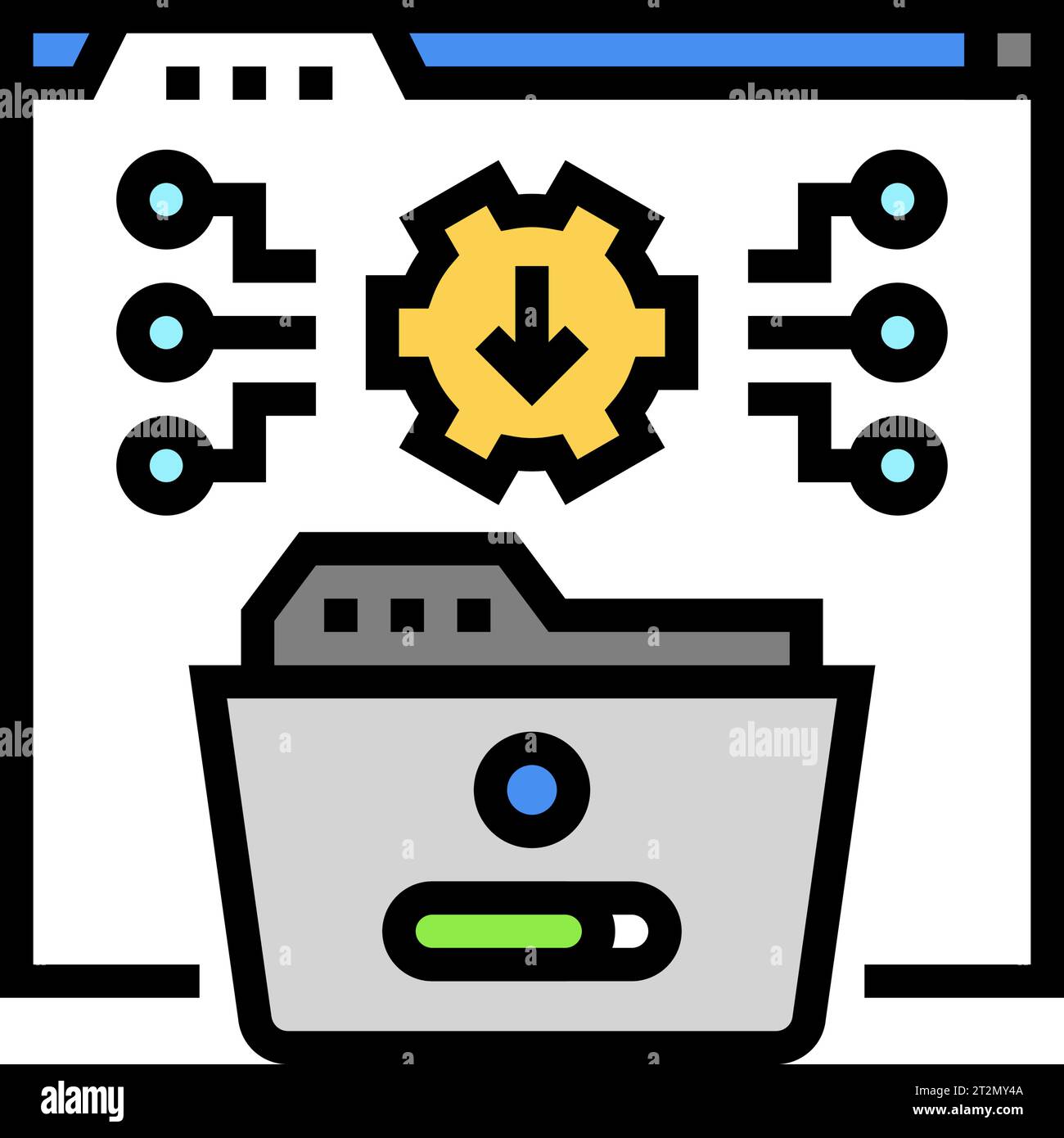 System Integration Analyst Color Icon Vector Illustration Stock Vector Image And Art Alamy