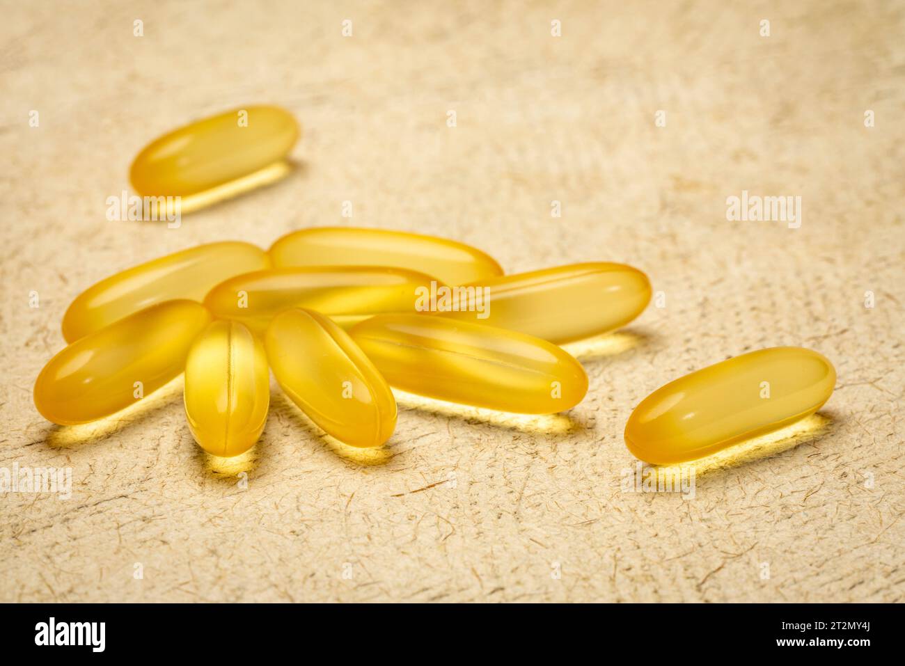 cod liver oil - dietary supplement, a pile of capsules, healthy eating ...