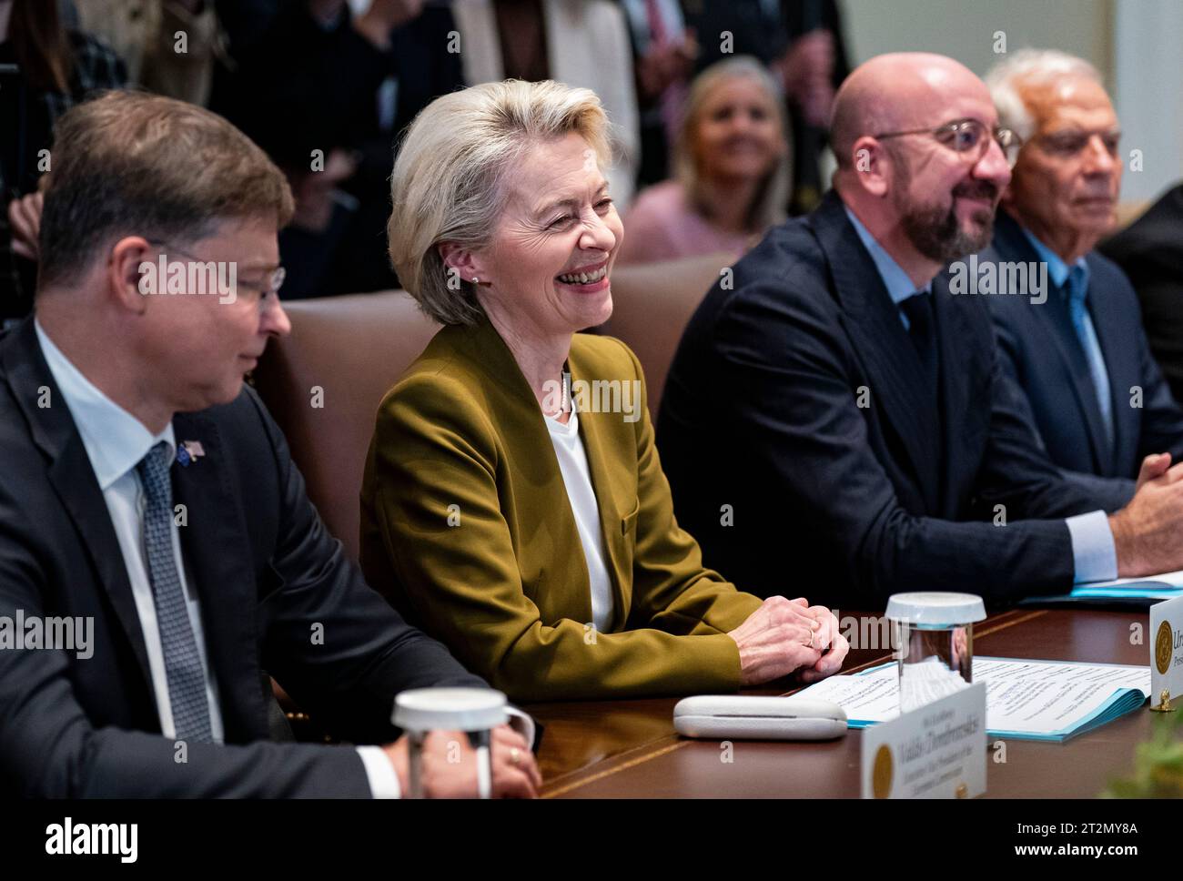 Washington, USA. 20th Oct, 2023. Ursula von der Leyen, president of the ...