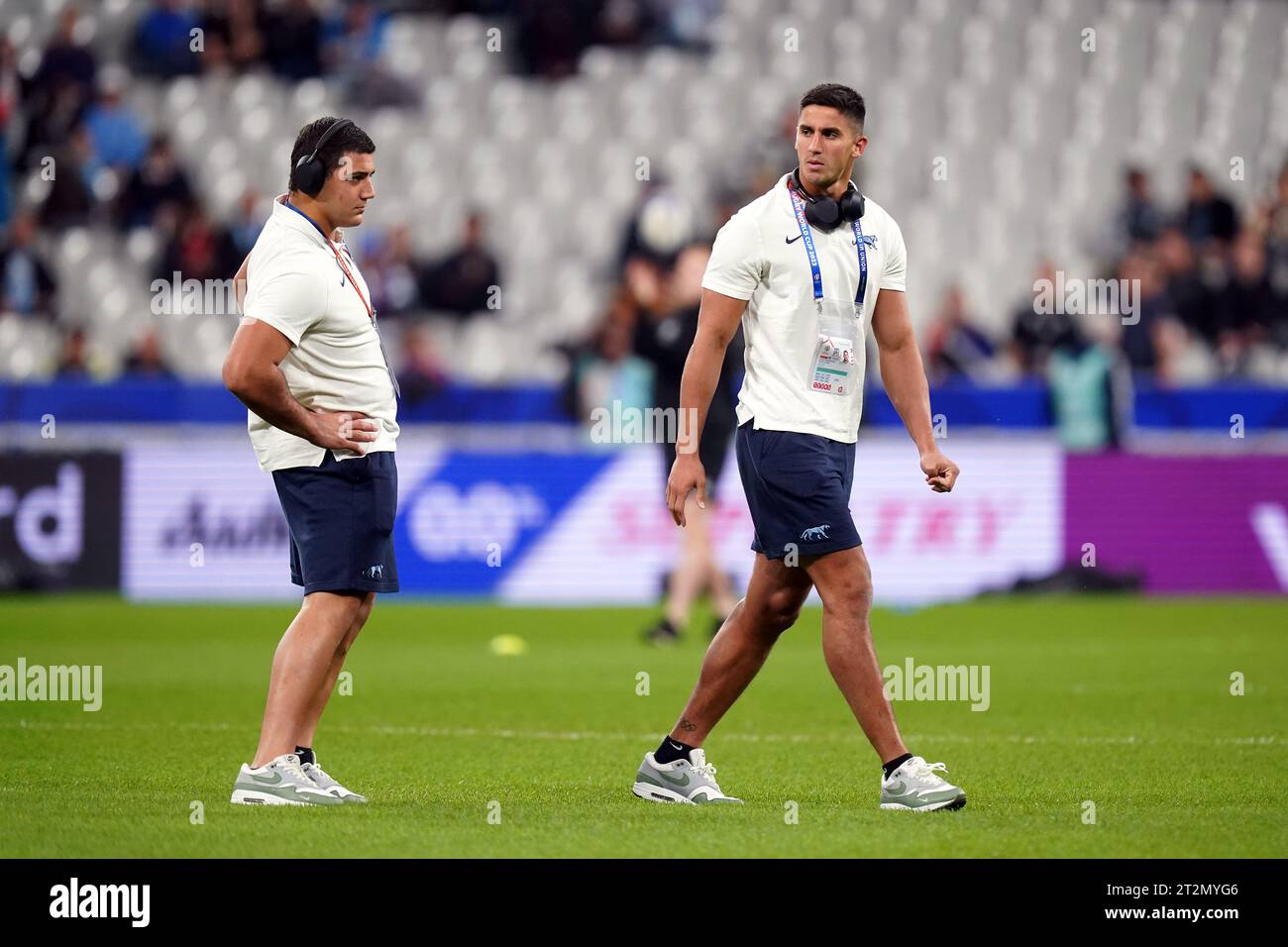 Argentina's Lucio Cinti on the pitch ahead of the Rugby World Cup 2023 ...