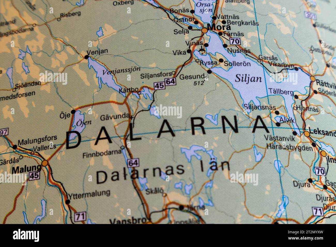 map of dalarna Stock Photo - Alamy