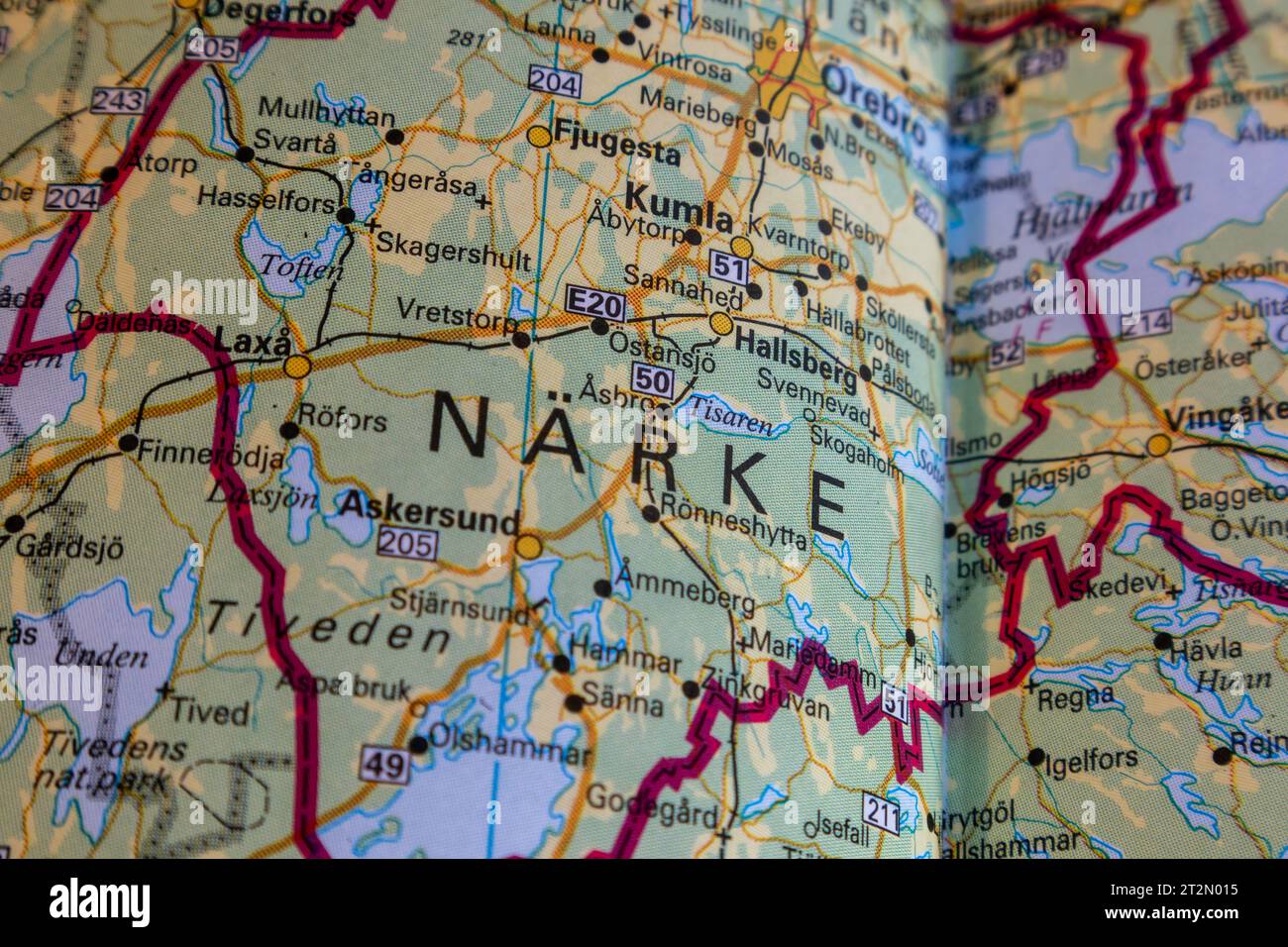map of närke Stock Photo - Alamy