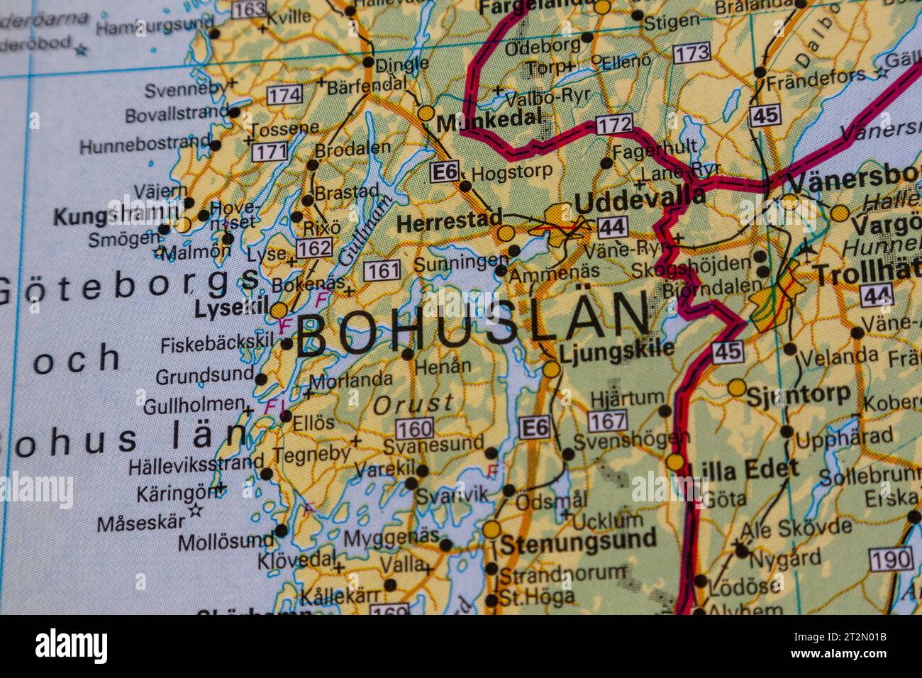 map of bohuslän Stock Photo - Alamy