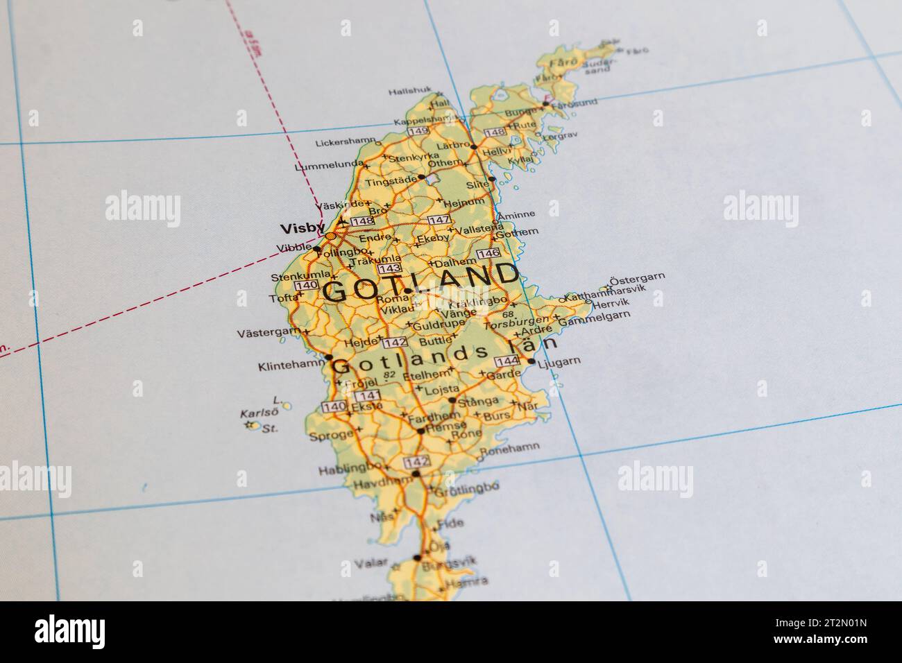 Map gotland hi-res stock photography and images - Alamy