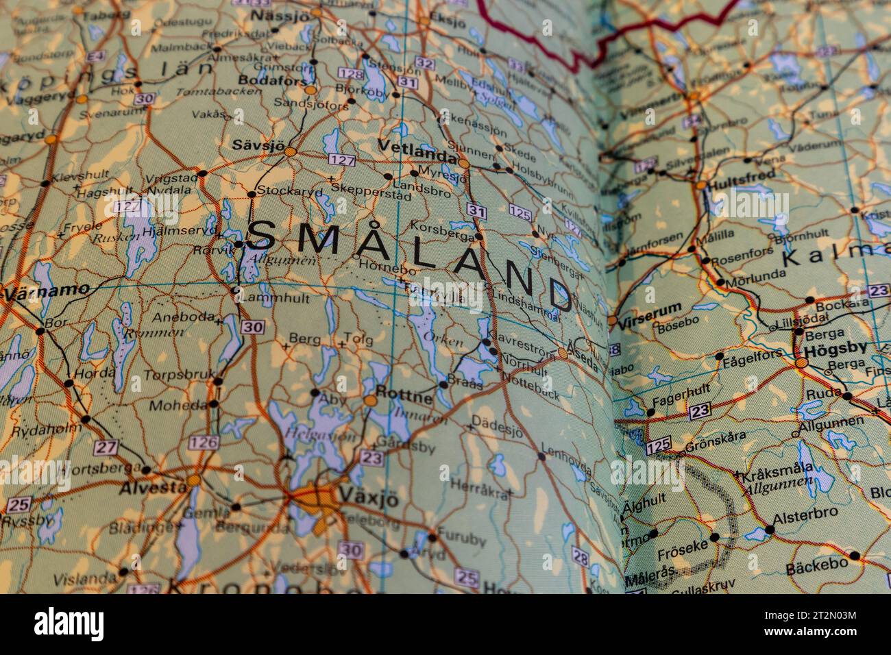 map of småland Stock Photo - Alamy