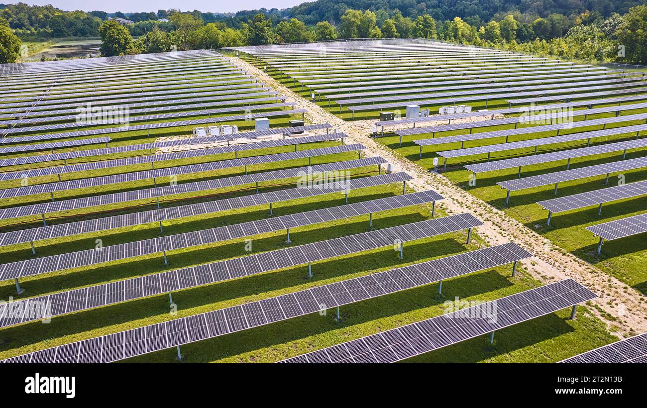 Aerial grid midwest hi-res stock photography and images - Alamy