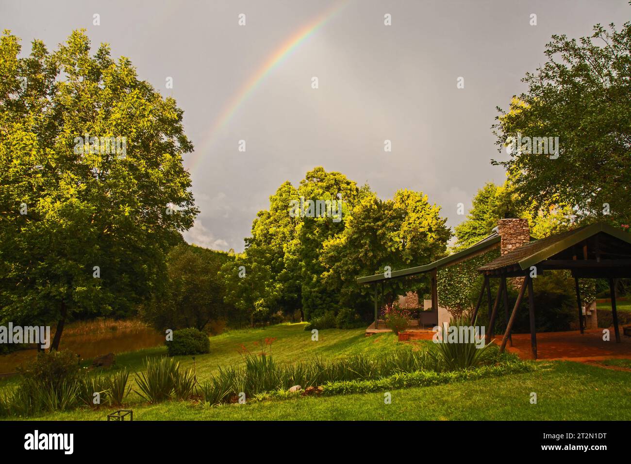 Africa rainbow after storm hi-res stock photography and images - Alamy