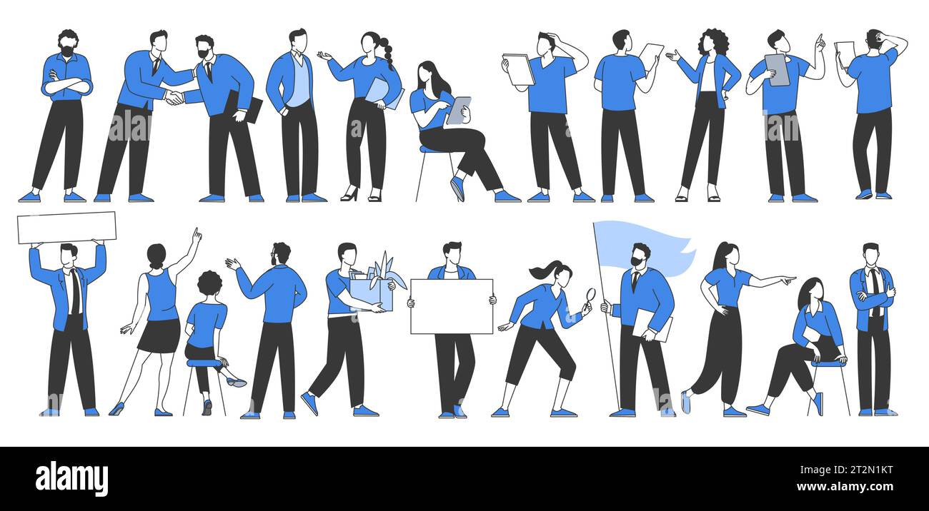 Business people in work process Stock Vector Image & Art - Alamy