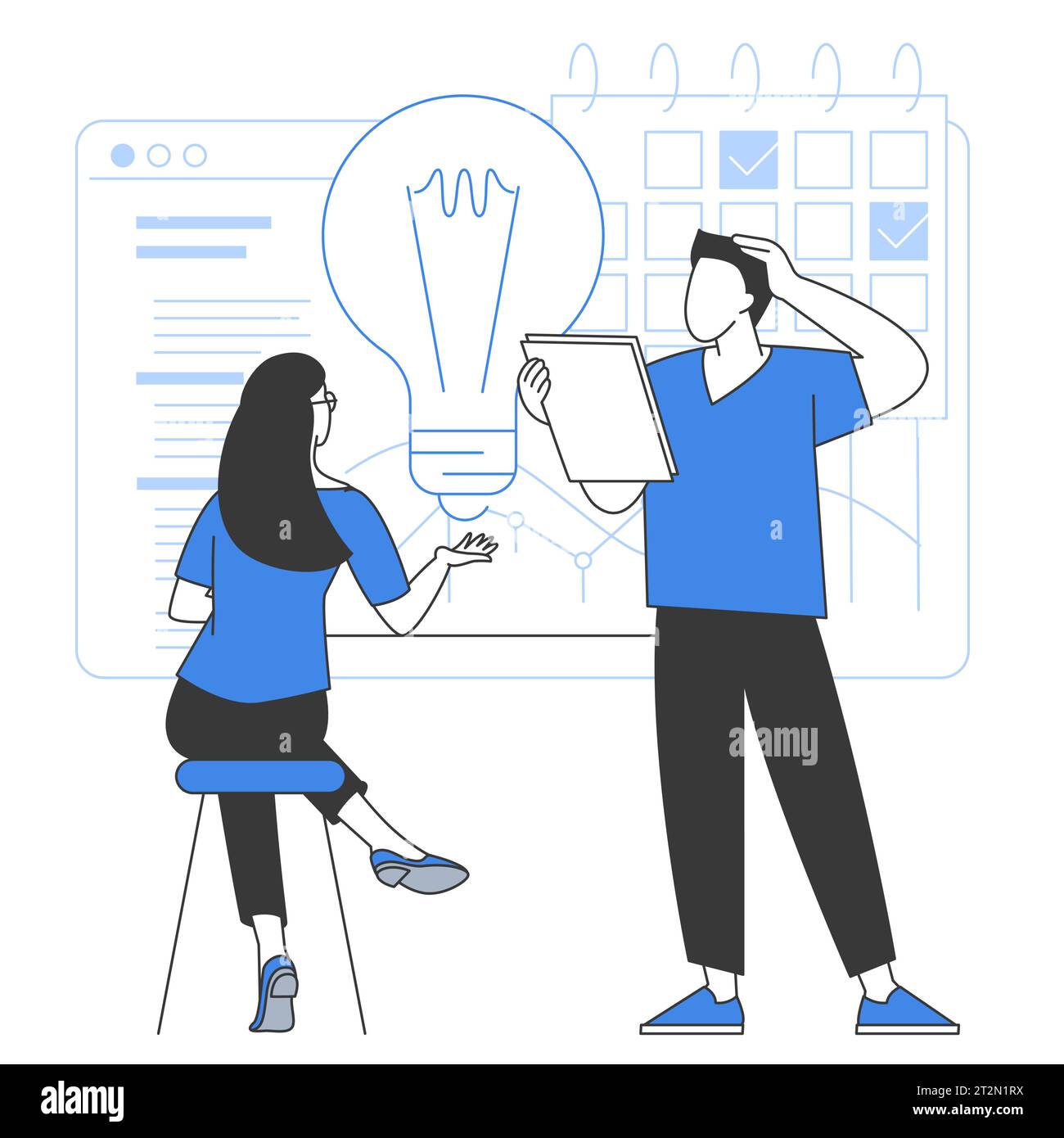 Startup creative idea concept Stock Vector Images - Alamy