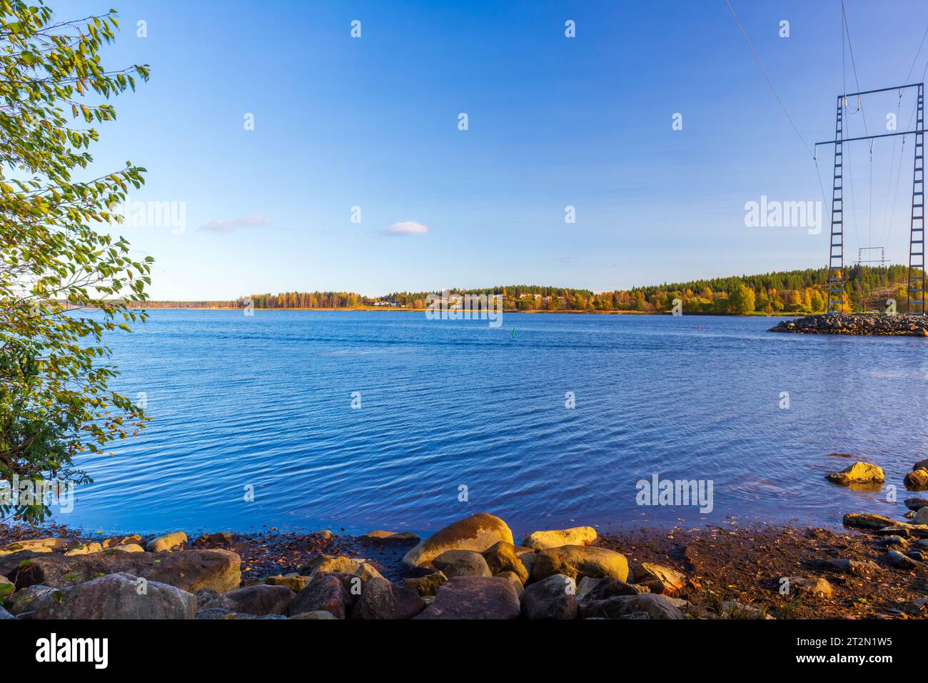 Fall landscape in sweden Stock Photo - Alamy