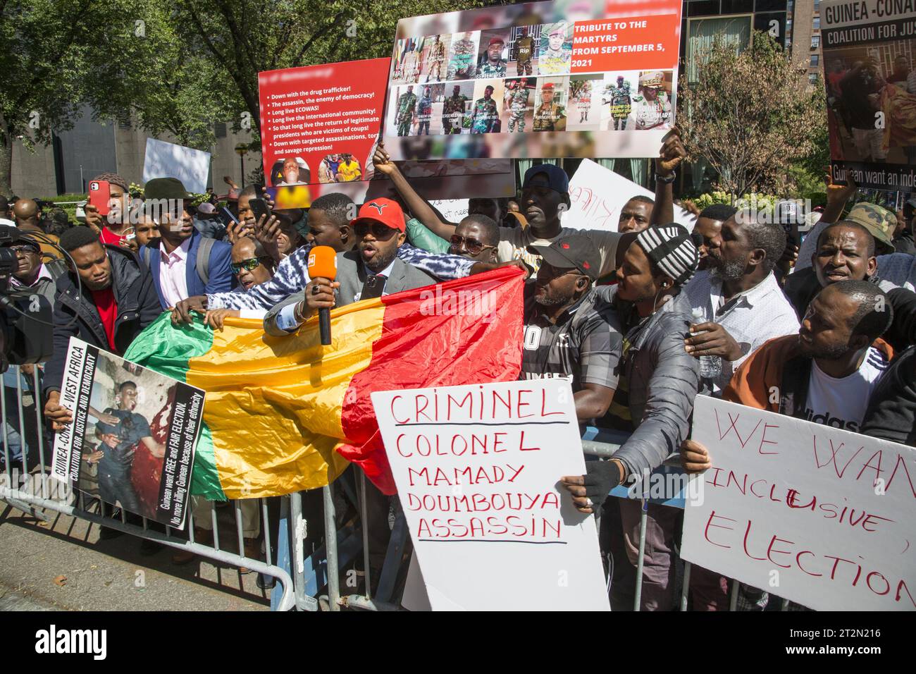 Demonstration outside the United Nations to bring awareness of the ...