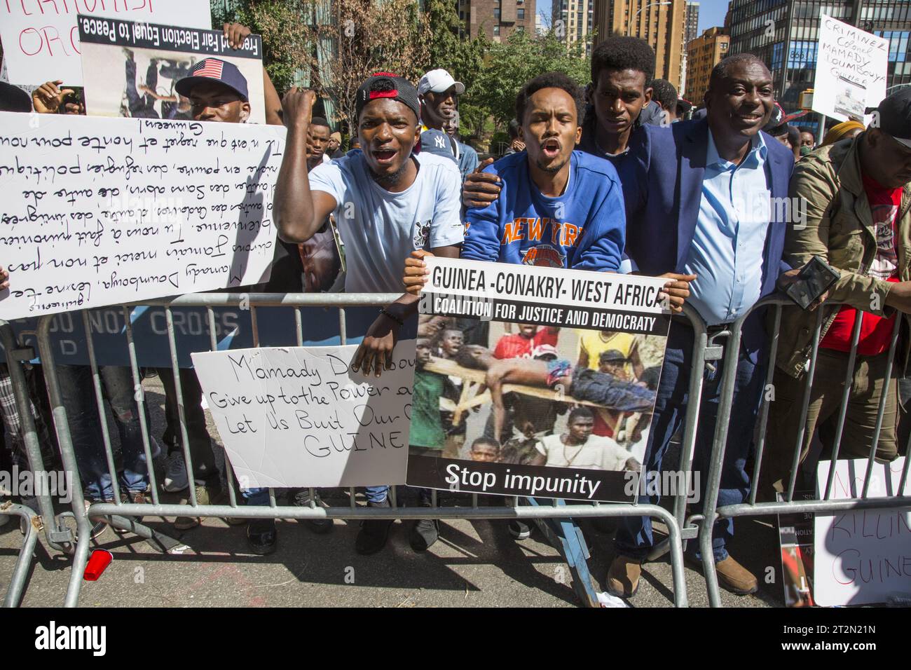 Demonstration outside the United Nations to bring awareness of the ...