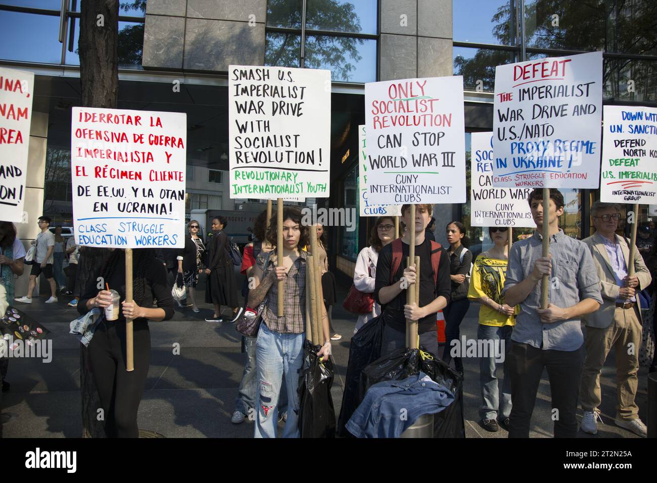 Anti-military and war demonstration demanding support of needy ...