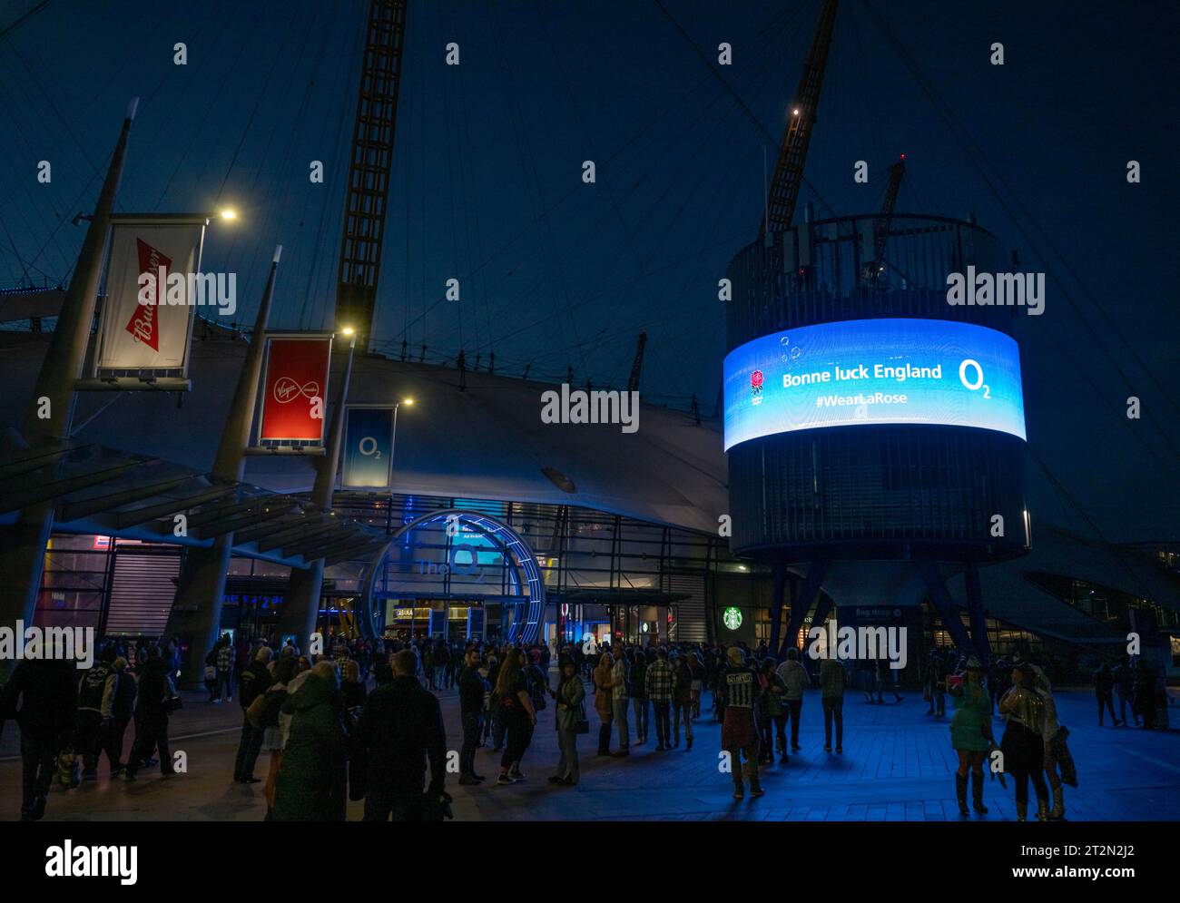 EDITORIAL USE ONLY A message of support for the England Rugby team ...