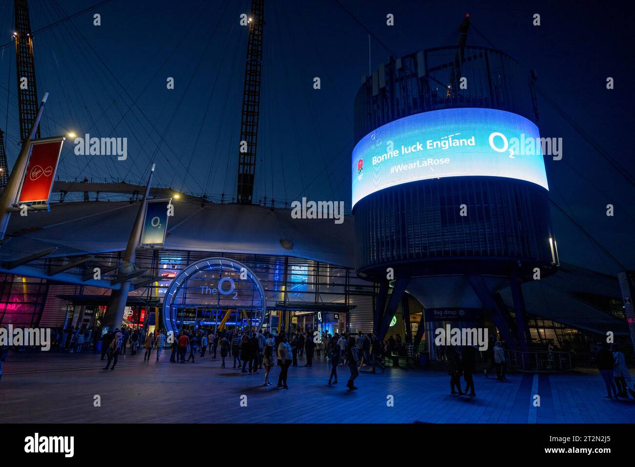 EDITORIAL USE ONLY A message of support for the England Rugby team ...