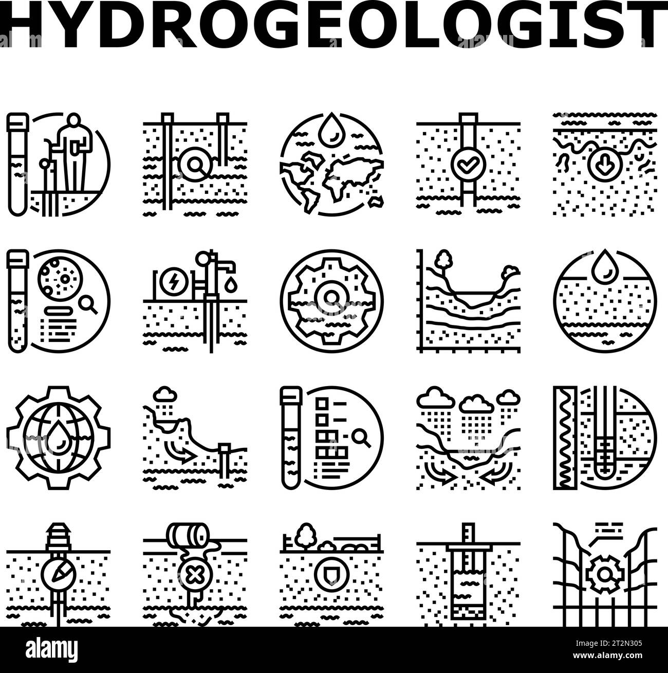 Hydro geology Stock Vector Images - Alamy