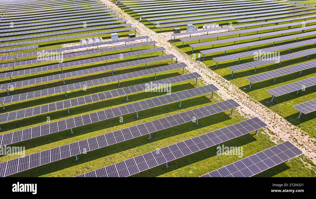 Aerial grid midwest hi-res stock photography and images - Alamy