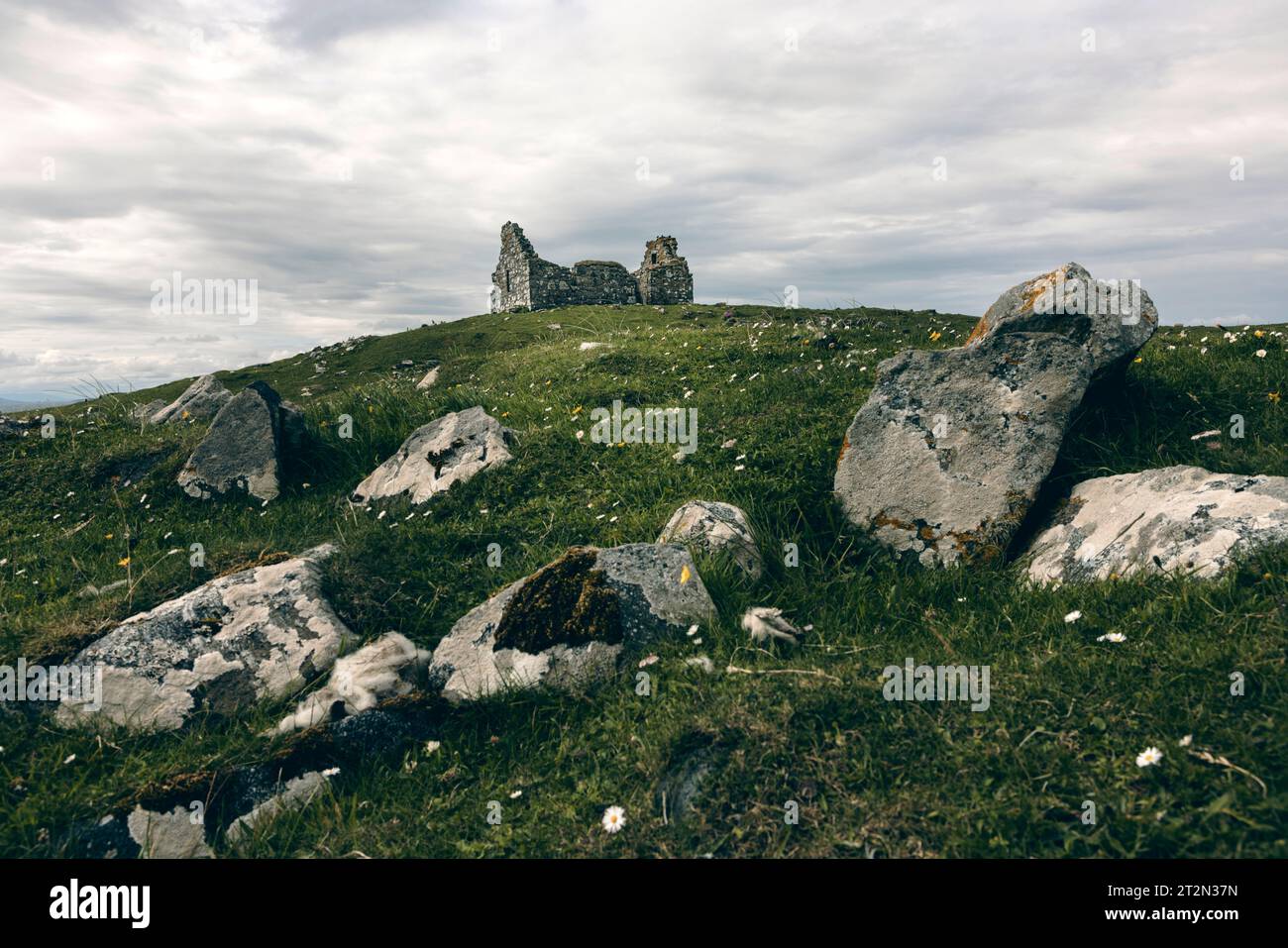 The temple near Northton in the Isle of Harris is a ruined chapel known ...