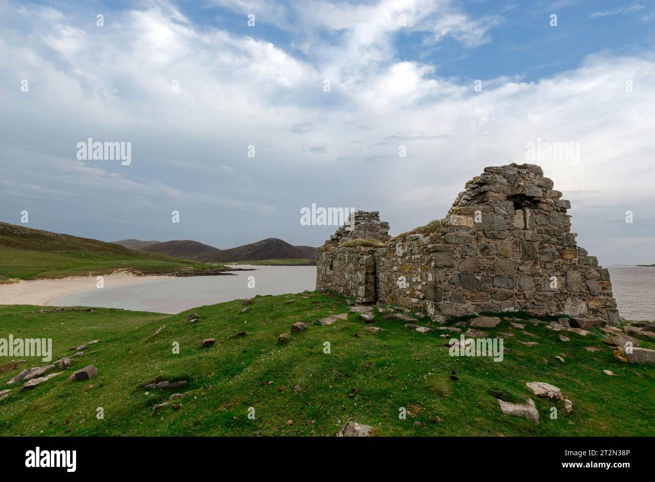 The temple near Northton in the Isle of Harris is a ruined chapel known ...