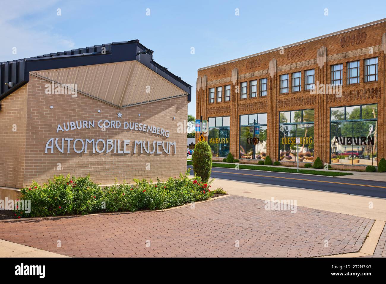 ACD automobile museum front entrance sign with ACD museum in background ...