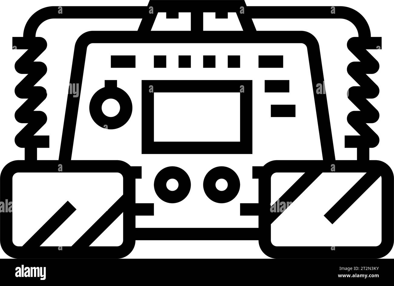 Medical defibrillator icon outline Cut Out Stock Images & Pictures - Alamy