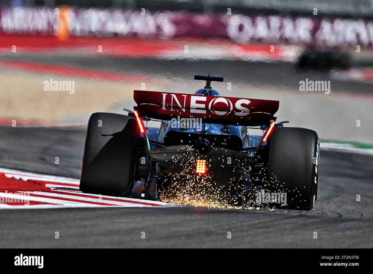 Austin, USA. 20th Oct, 2023. George Russell (GBR) Mercedes AMG F1 W14 ...