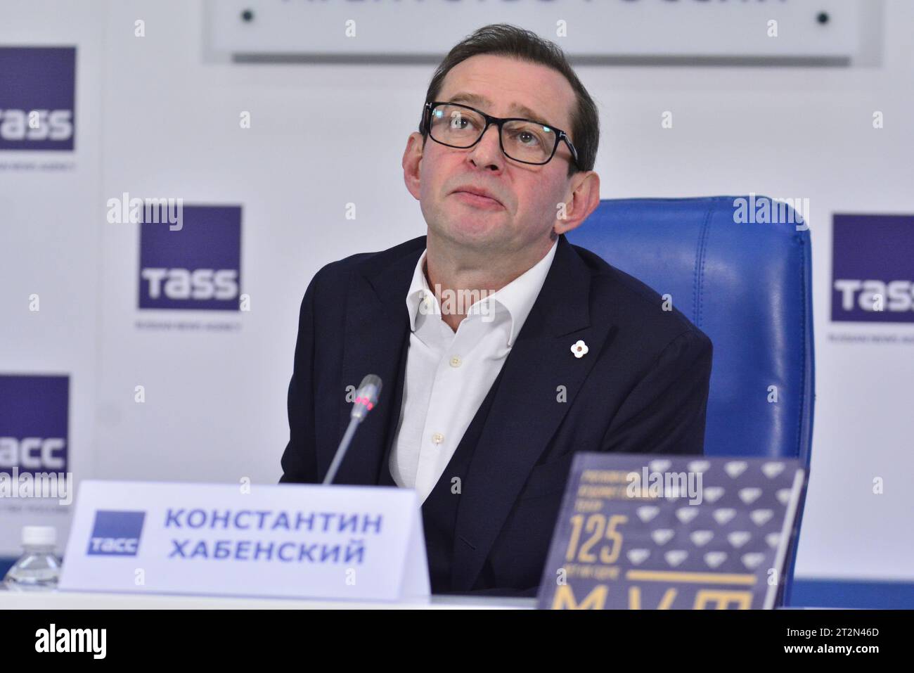 Press conference of the head of the Moscow Art Theater Konstantin ...