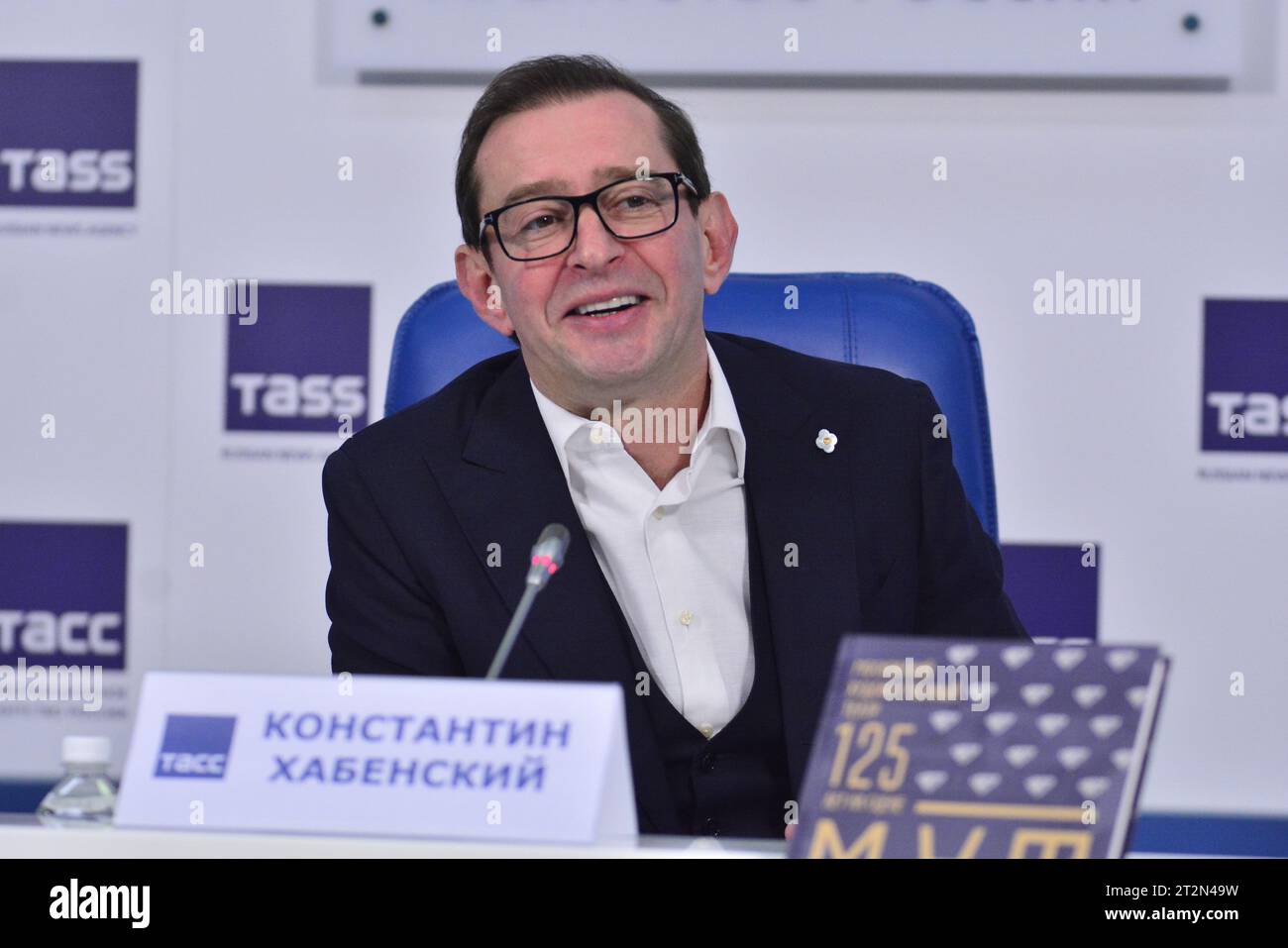 Press conference of the head of the Moscow Art Theater Konstantin ...