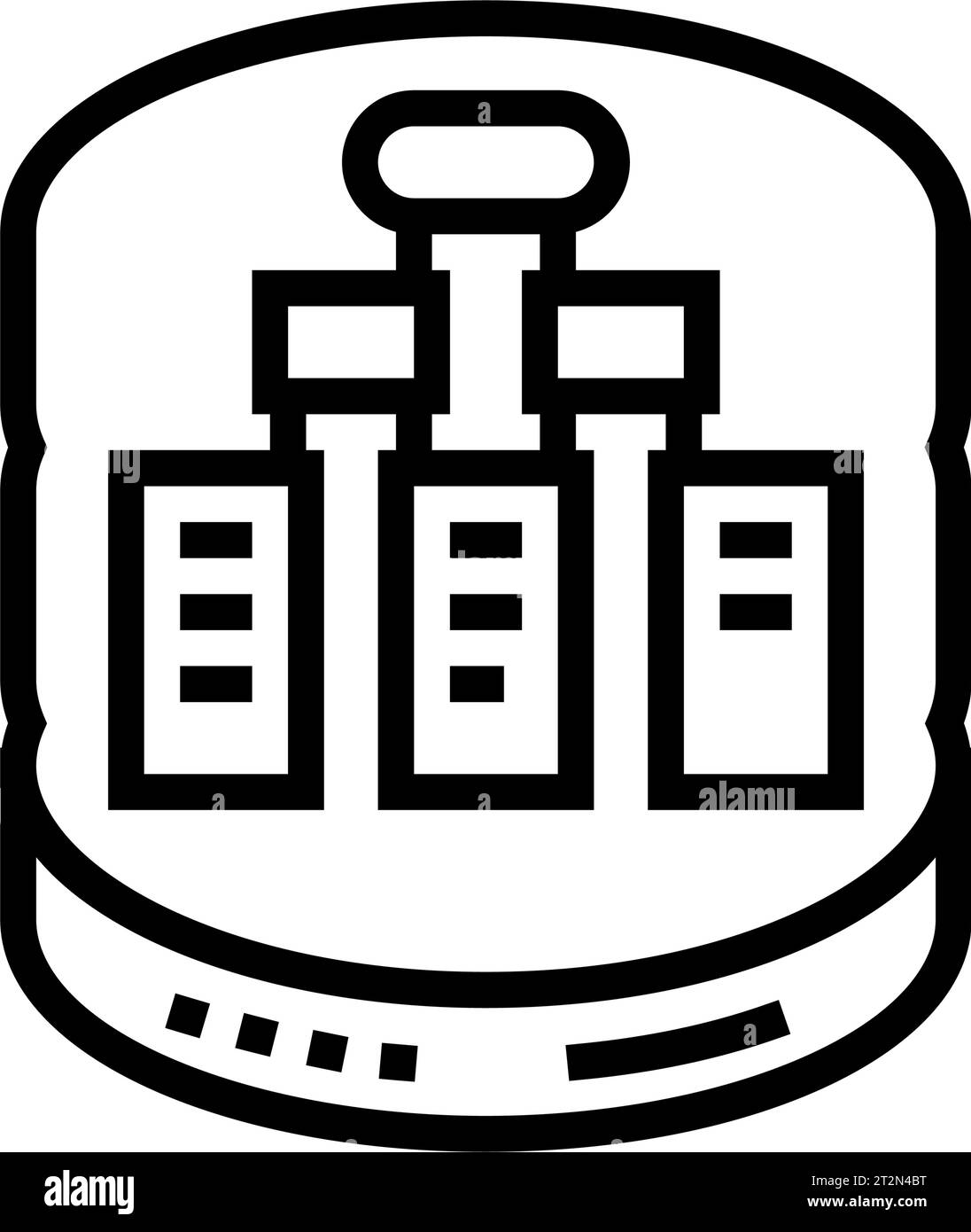 Database Design Line Icon Vector Illustration Stock Vector Image And Art