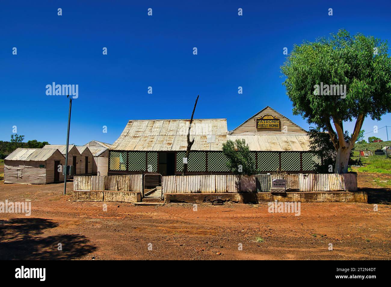Patroni’s guest home, made of corrugated iron (c. 1920), in the ghost ...