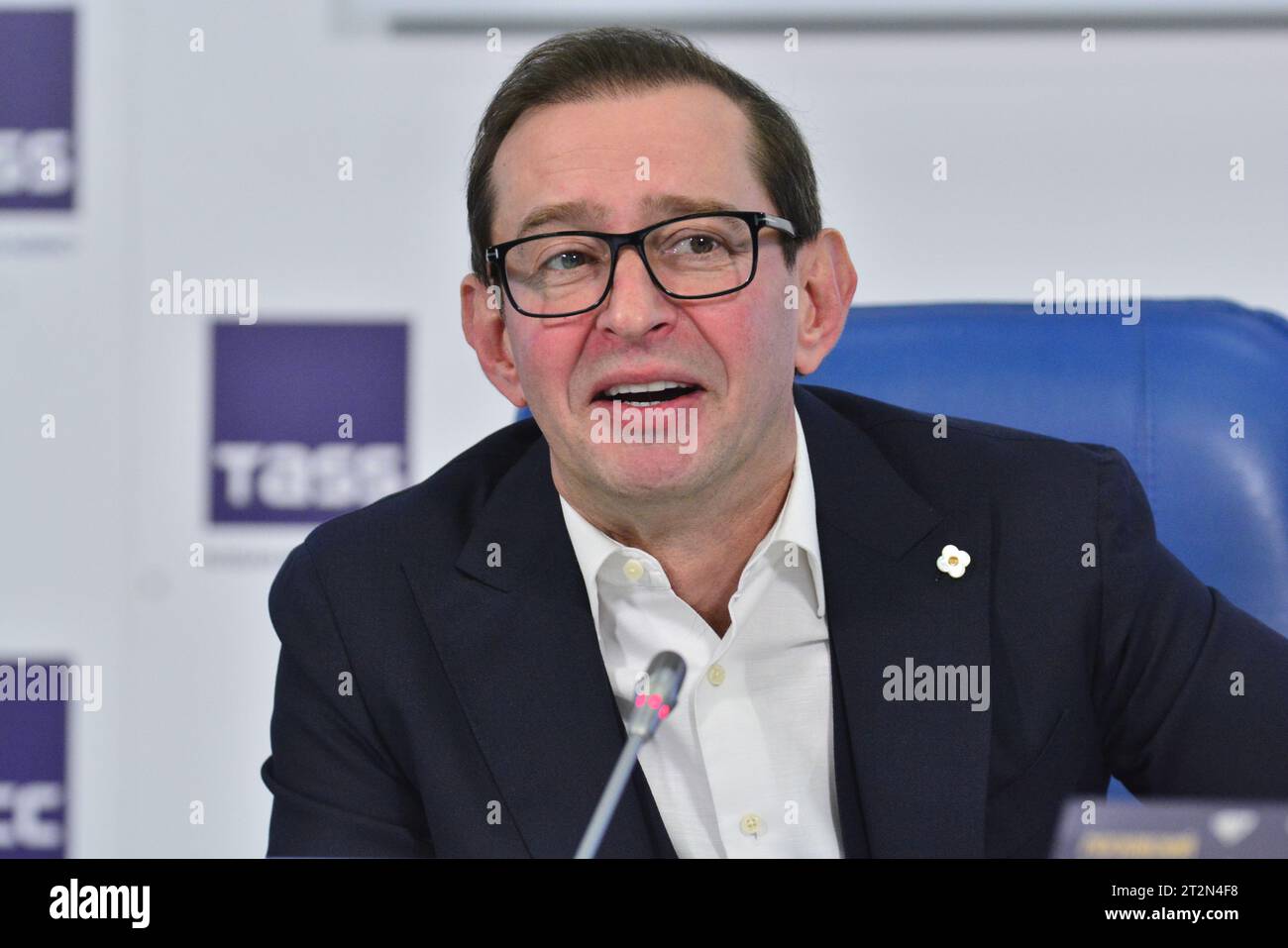 Press conference of the head of the Moscow Art Theater Konstantin ...