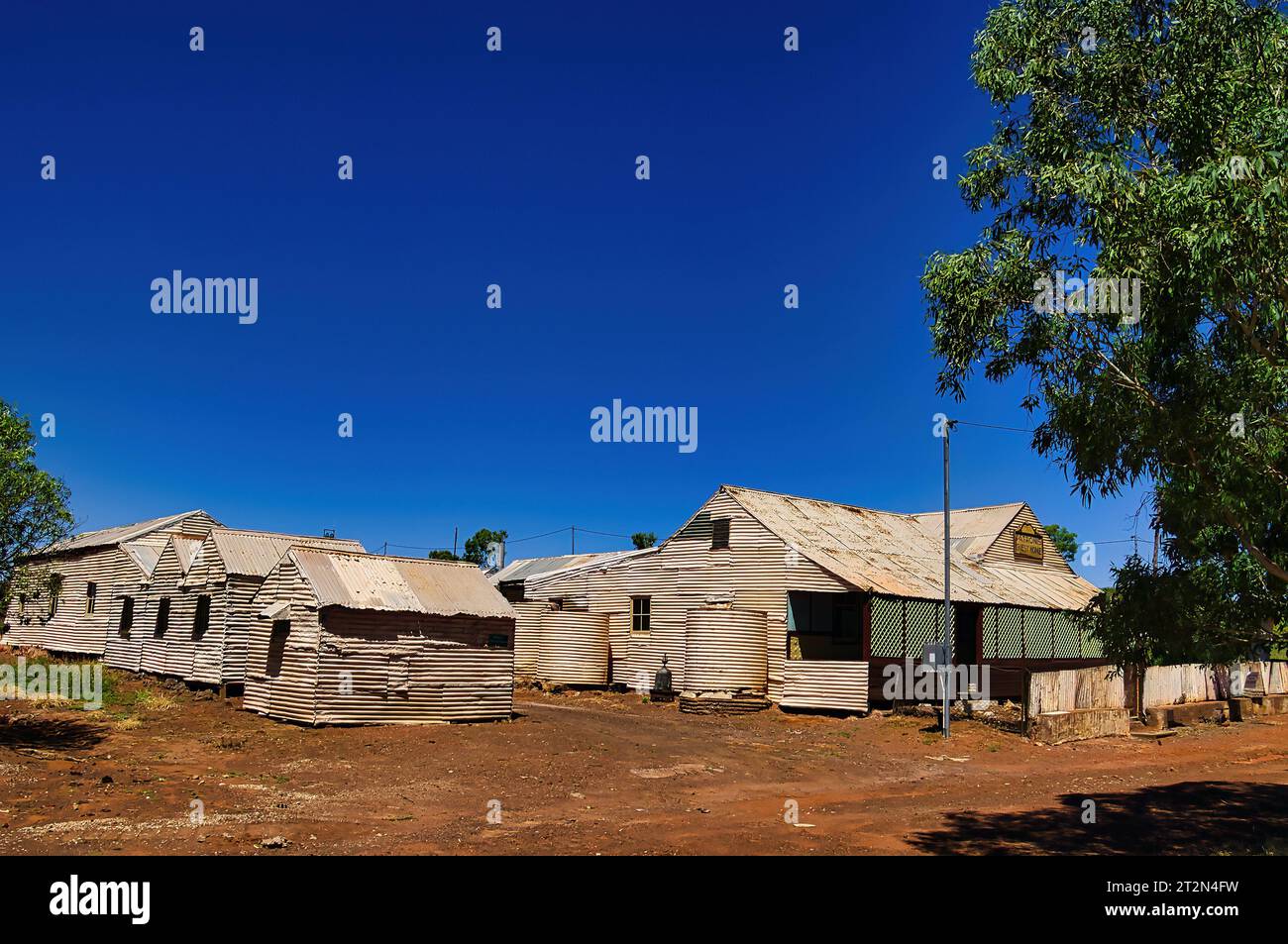 Patroni’s guest home, made of corrugated iron, in the ghost town of ...