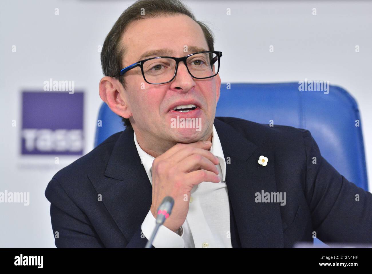 Press conference of the head of the Moscow Art Theater Konstantin ...