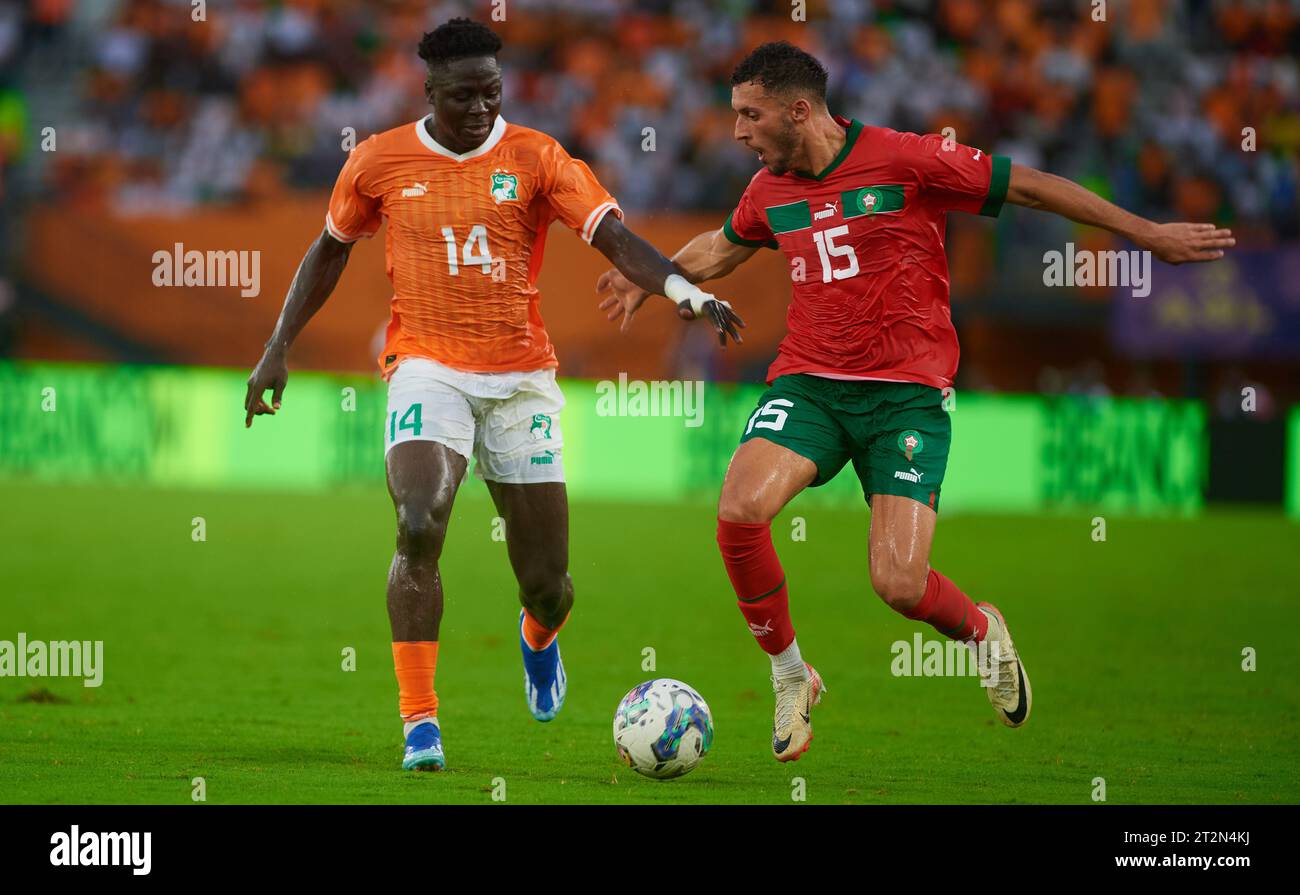 Diakité Oumar facing Moroccan Selim Amallah Stock Photo - Alamy
