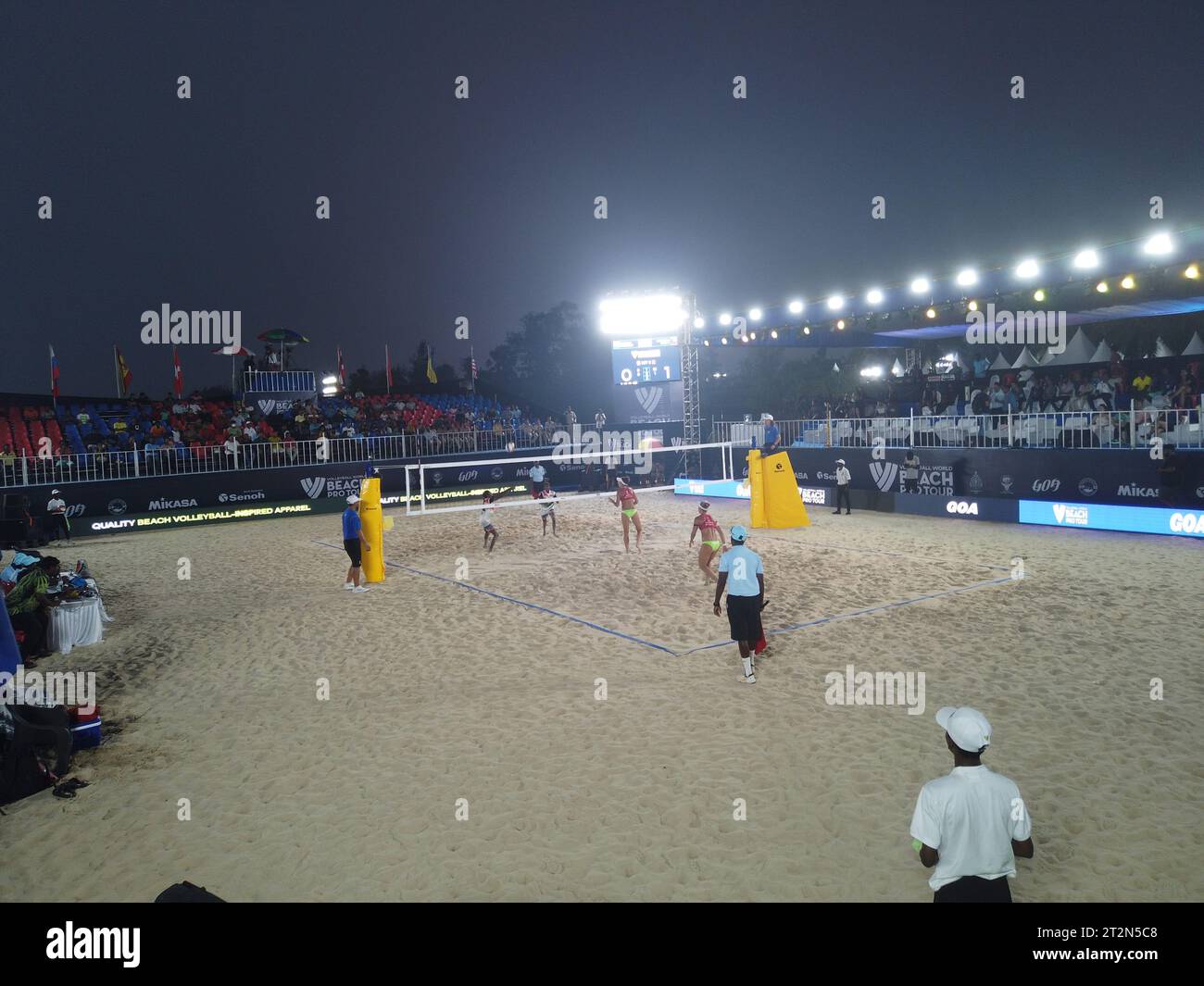 Varca Beach, South Goa. 20th Oct 2023. Action from World Beach Pro Tour ...