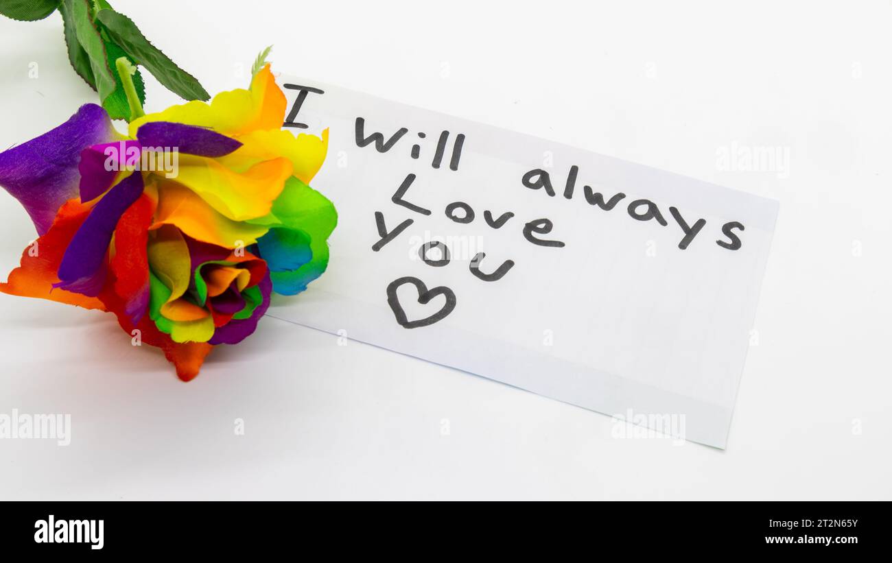 Positive handwritten notes Stock Photo - Alamy
