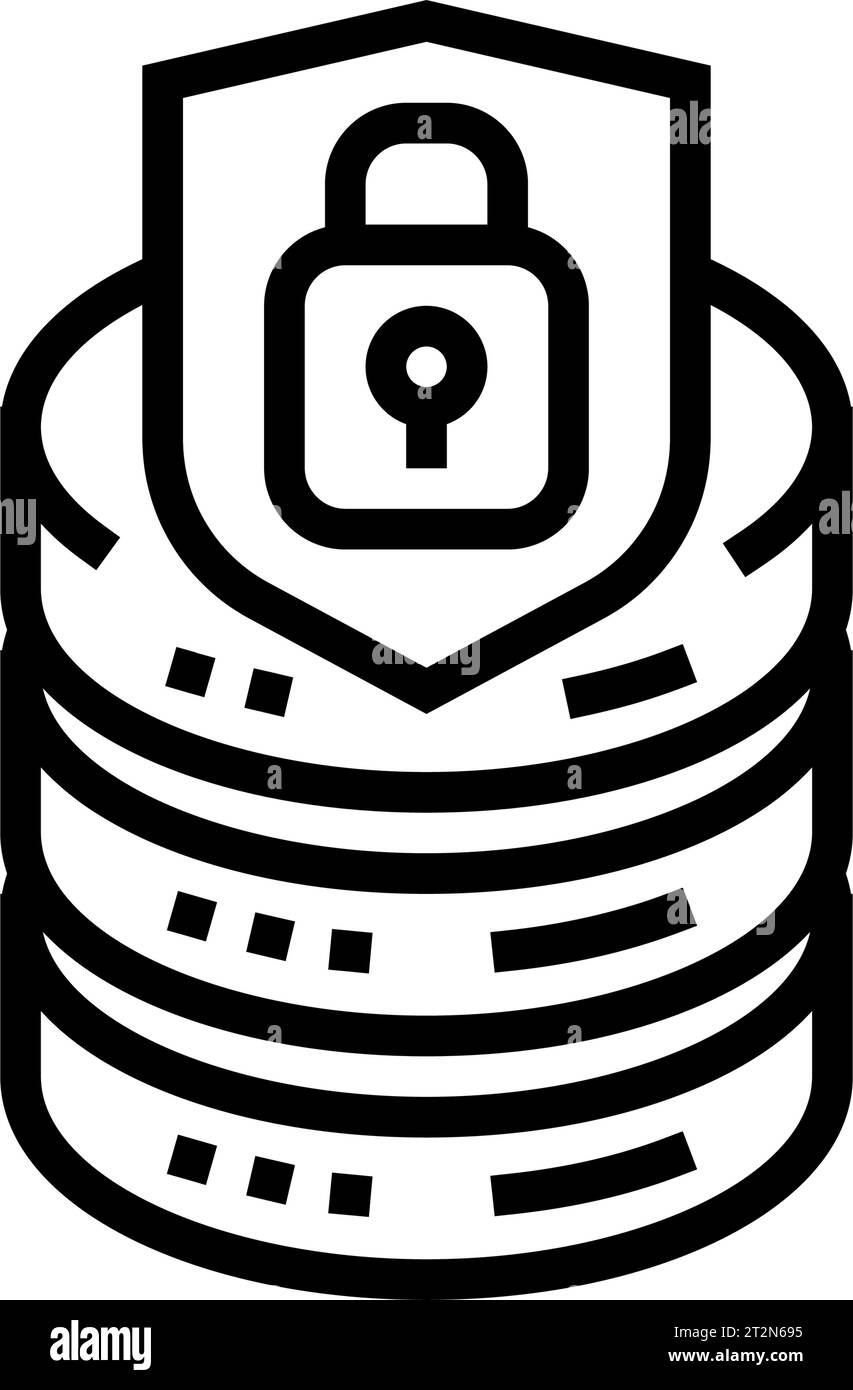 data access control database line icon vector illustration Stock Vector ... data access control database line icon vector illustration Stock Vector ...