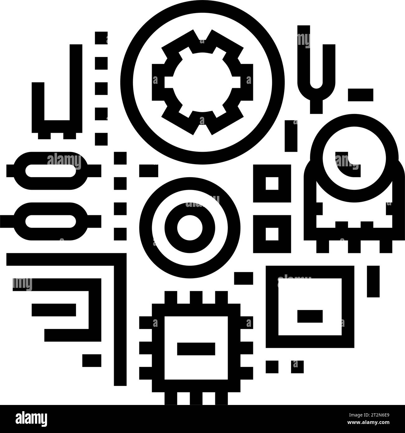analog electronics line icon vector illustration Stock Vector Image ... analog electronics line icon vector illustration Stock Vector Image ...